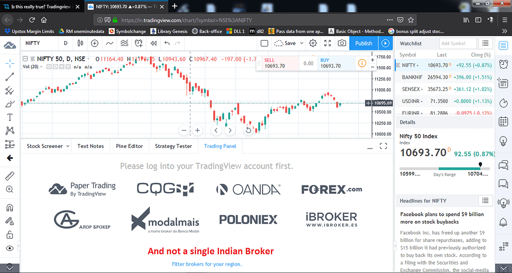 Tradingview in Kite. Coming Soon - Zerodha platforms - Trading Q&A by ...