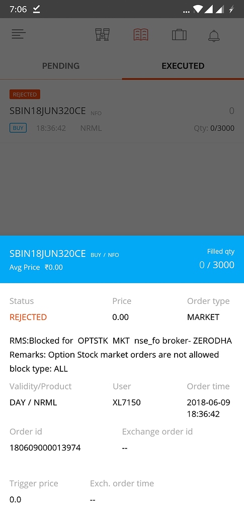 Option stock block RMS BLOCKED - F&O - Trading Q&A by Zerodha - All ...
