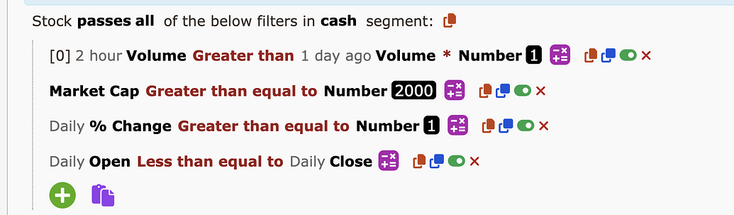 Convert ChartLink Scanner to Streak Strategies - Algos, strategies, code - Trading Q&A by ...