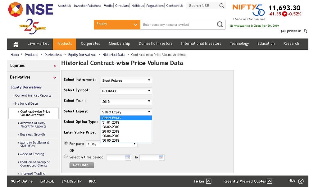 NSE Historical Reports Not Being Updated - F&O - Trading Q&A by Zerodha ...