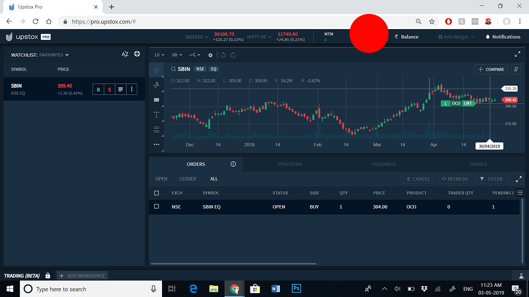 Trigger price for stoploss buy orders should be higher than the last ...