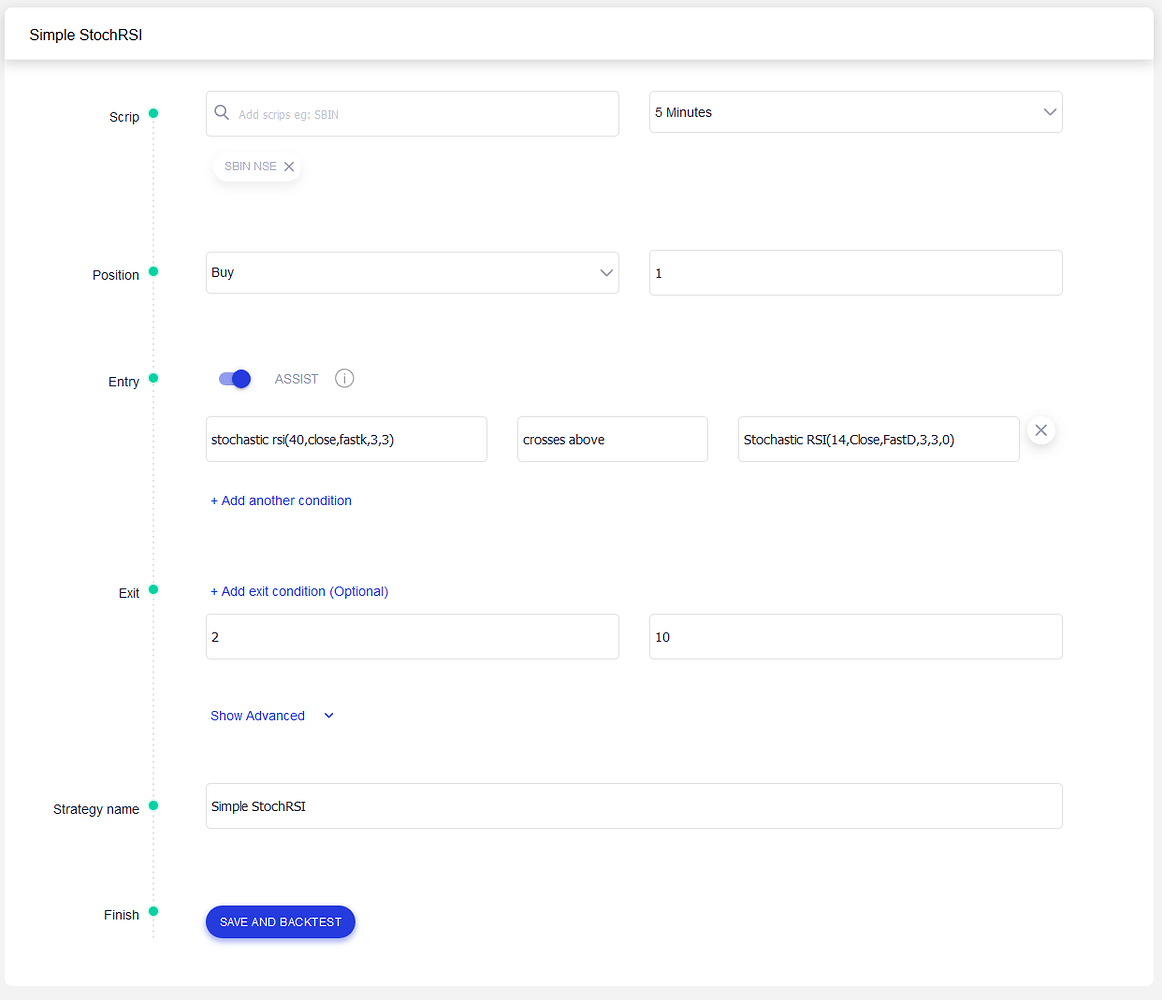 Need Stochastic RSI Script in Pi Trade scripting - Algos, strategies, code - Trading Q&A by ...