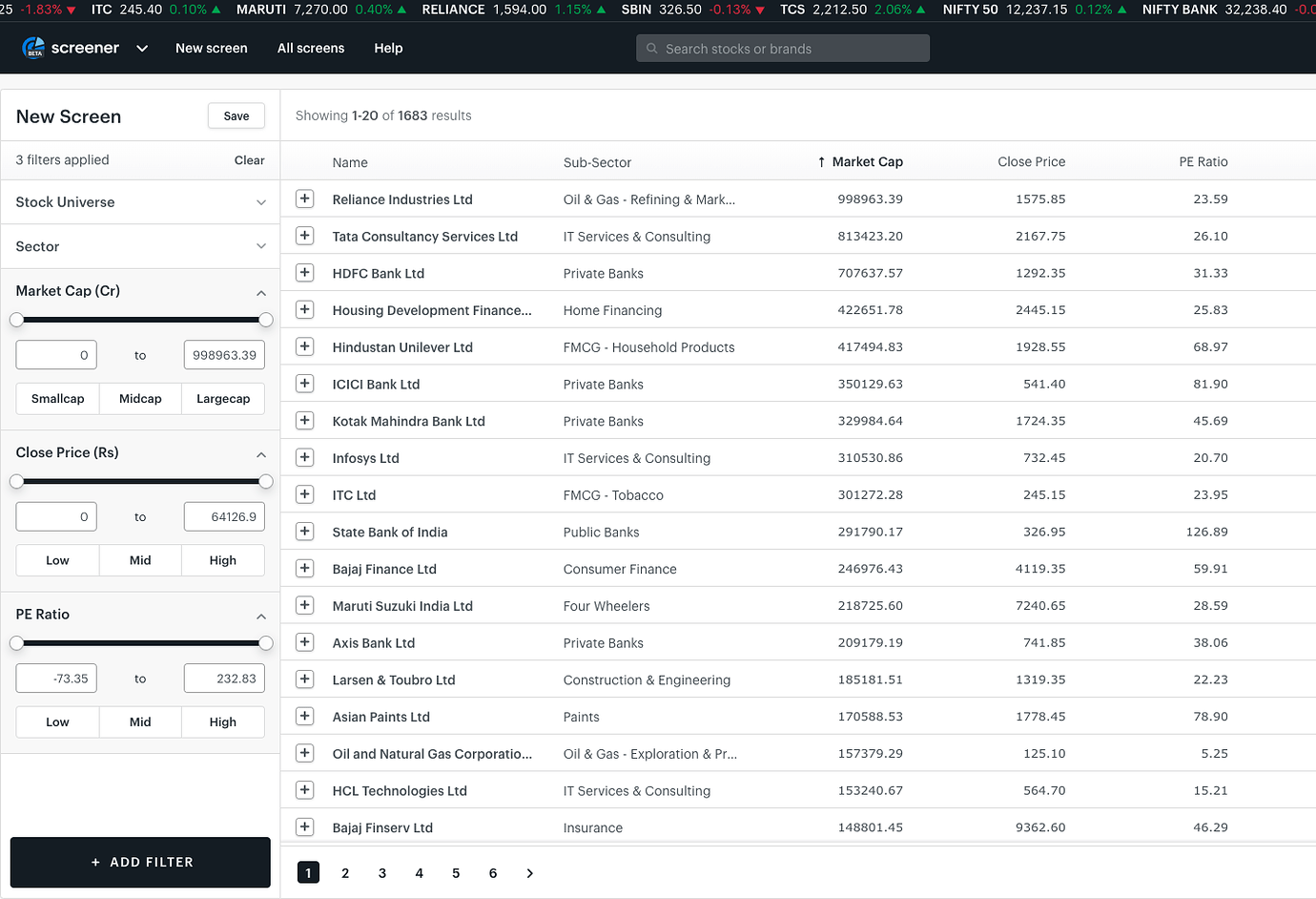 Custom Stock Screener General Trading Qanda By Zerodha All Your Queries On Trading And