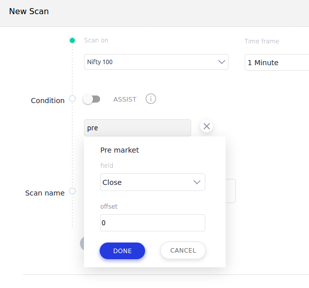 Pre market scanner on Streak - Trading - Trading Q&A by Zerodha - All ...